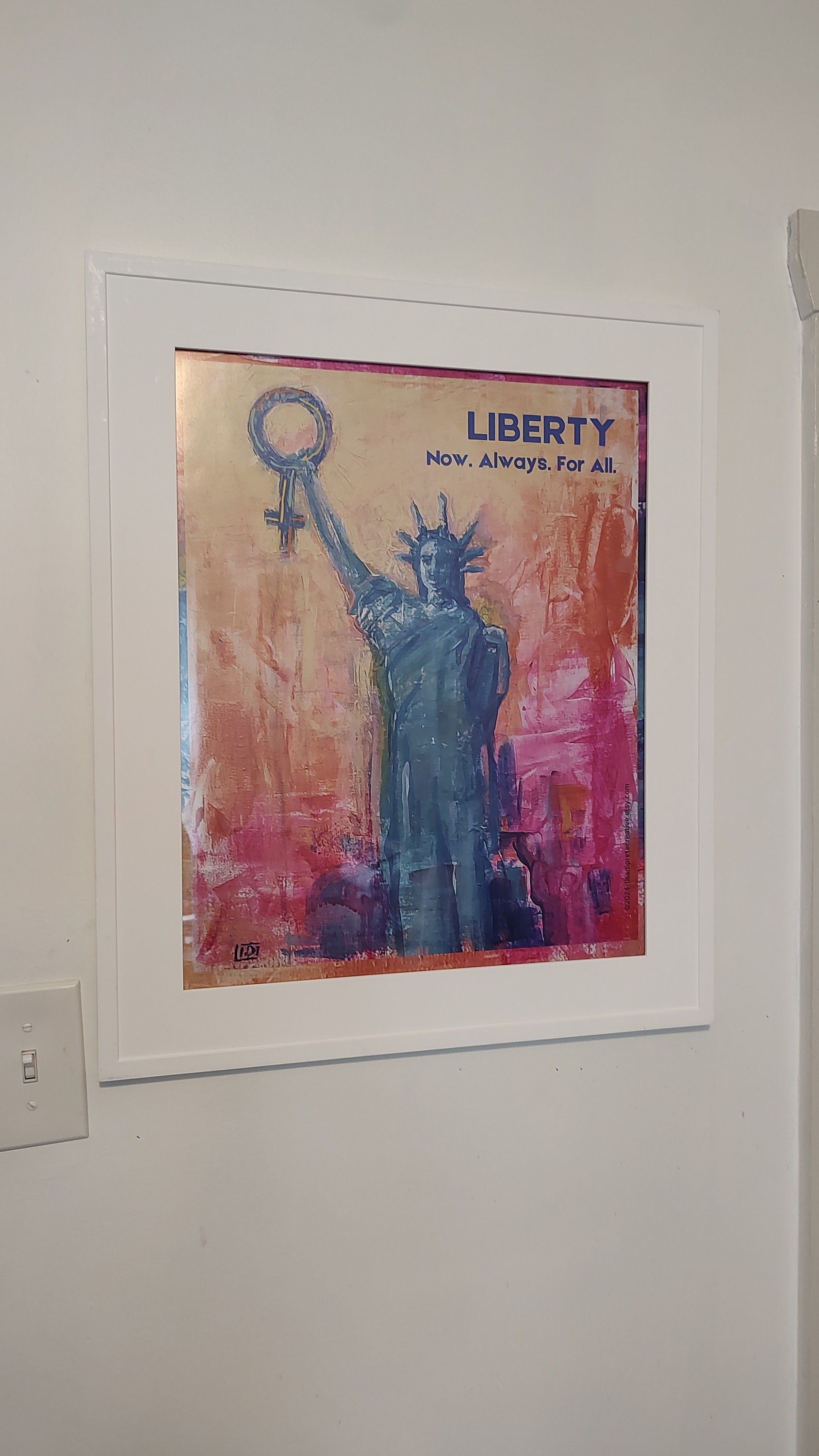 Feminist POSTER Wall Art 3 SIZES LIBERTY Womens Equal Rights Posters ...