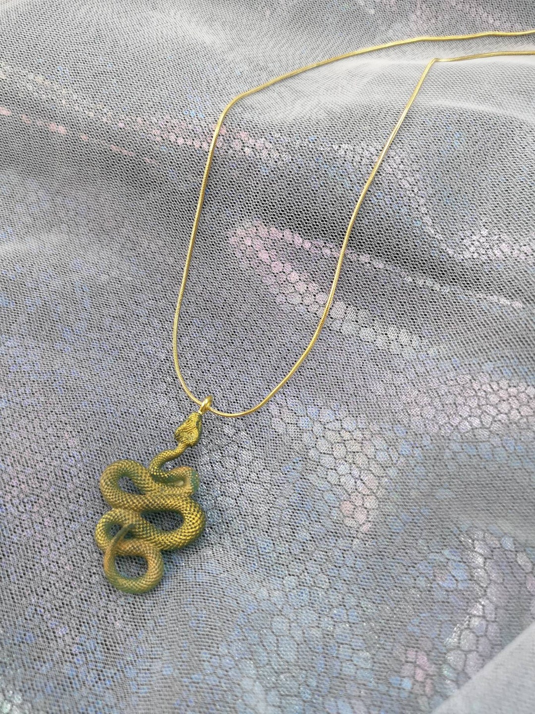 Golden Snake Necklace Snake Collection - Etsy