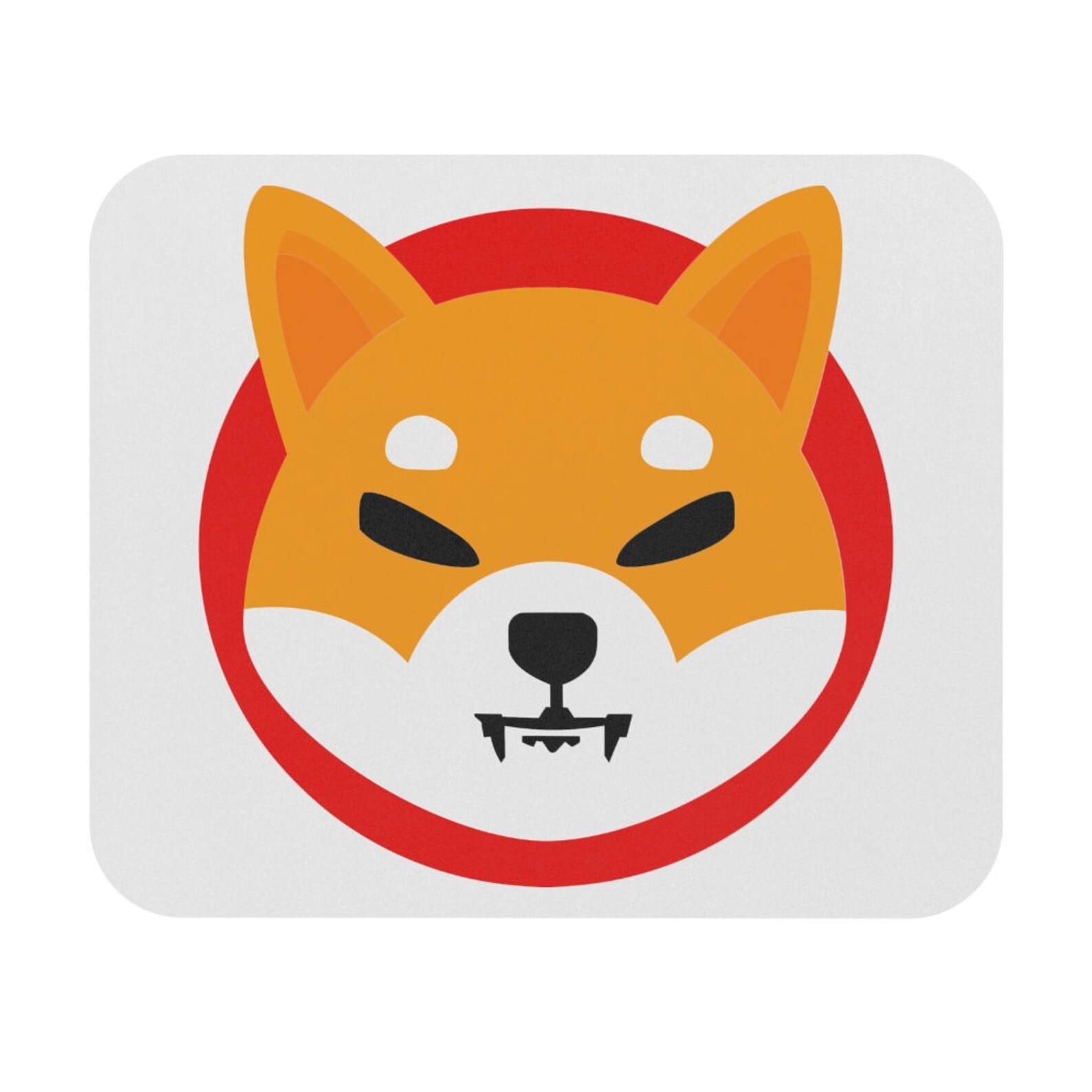 Shiba Inu Shib Crypto Coin Logo Design Mouse Pad rectangle - Etsy