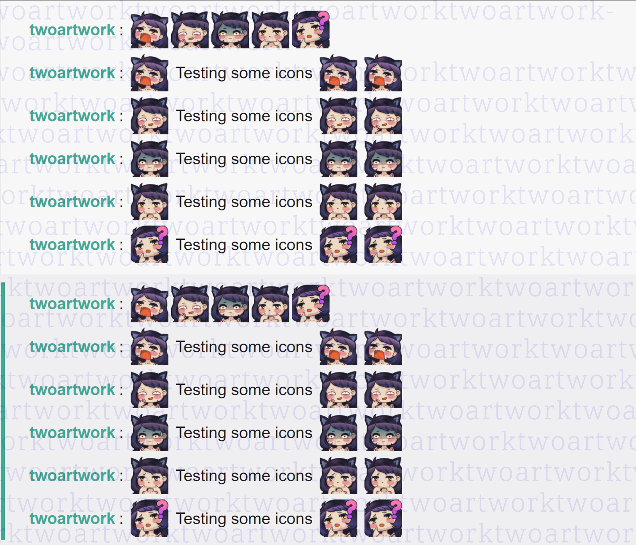 Ahri set Two Twitch / Discord / Slack Emotes - Etsy