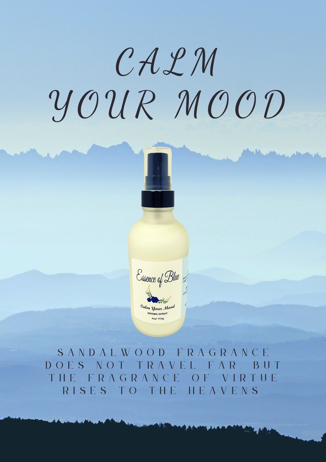 Sprays to Boost, Calm and Protect. Aromatherapy Natural Smudge Spray ...