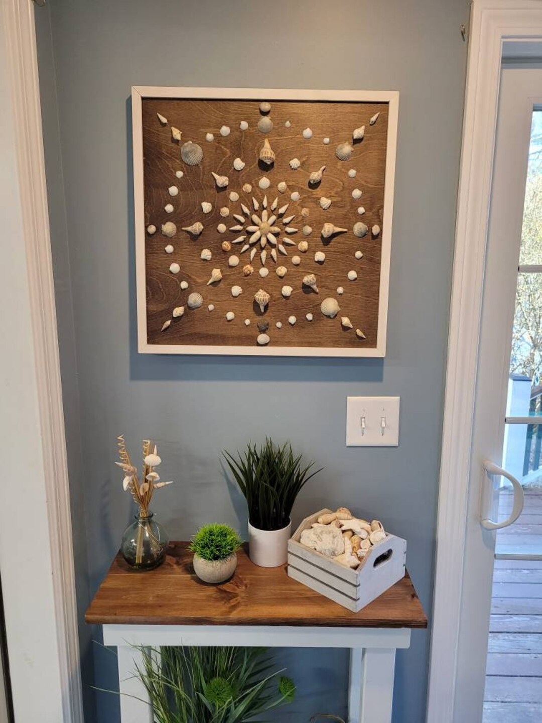 Shell Decor, Shell Wall Hanging, Beach Decor Beach Wall Hanging, Beach ...