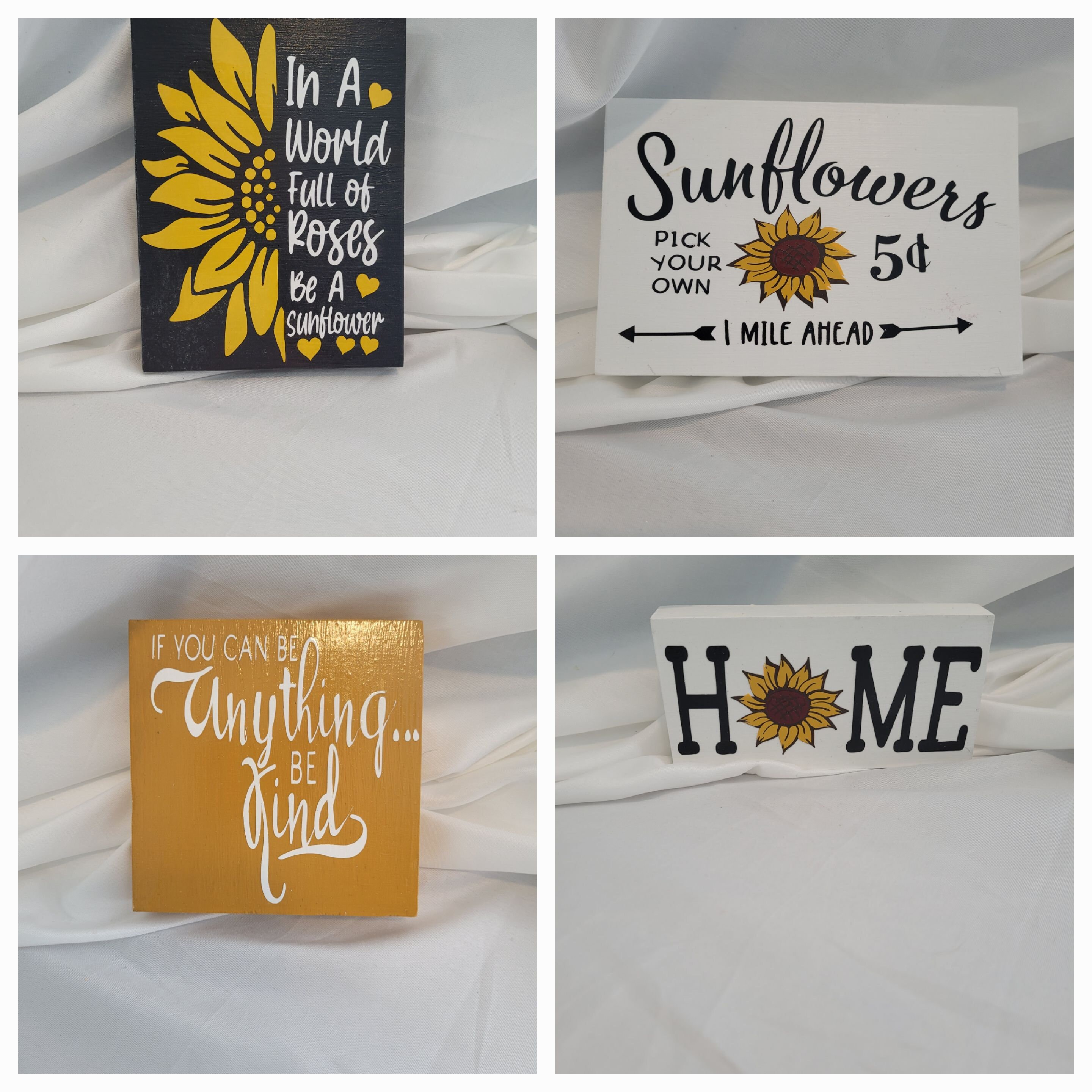 Sunflower Tiered Tray Decor Tiered Tray Set Home Decor - Etsy