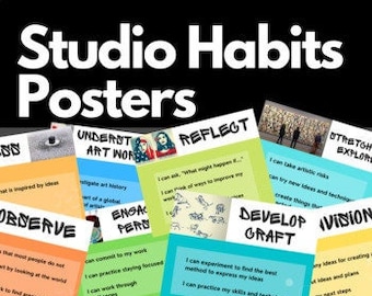 Studio Habits of Mind Poster - Etsy