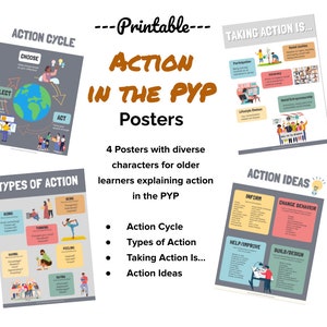 PYP Action Posters - Etsy