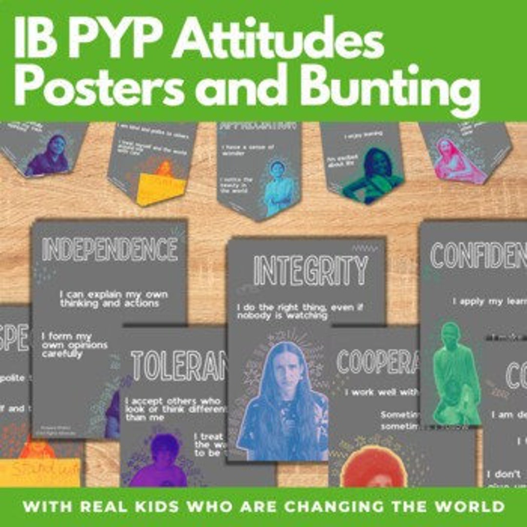 IBPYP Attitudes Posters and Bunting - Etsy
