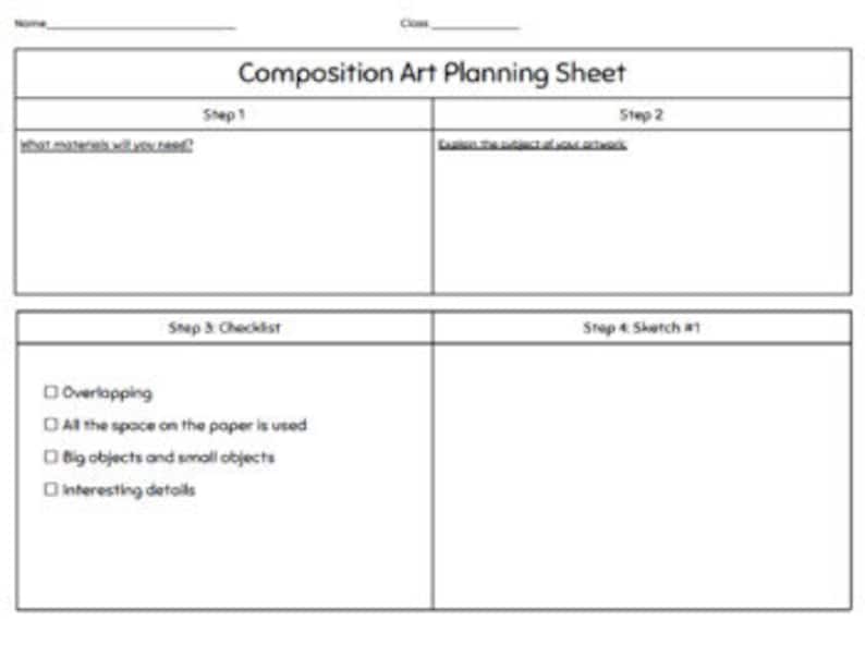 Composition in Art Resources - Etsy