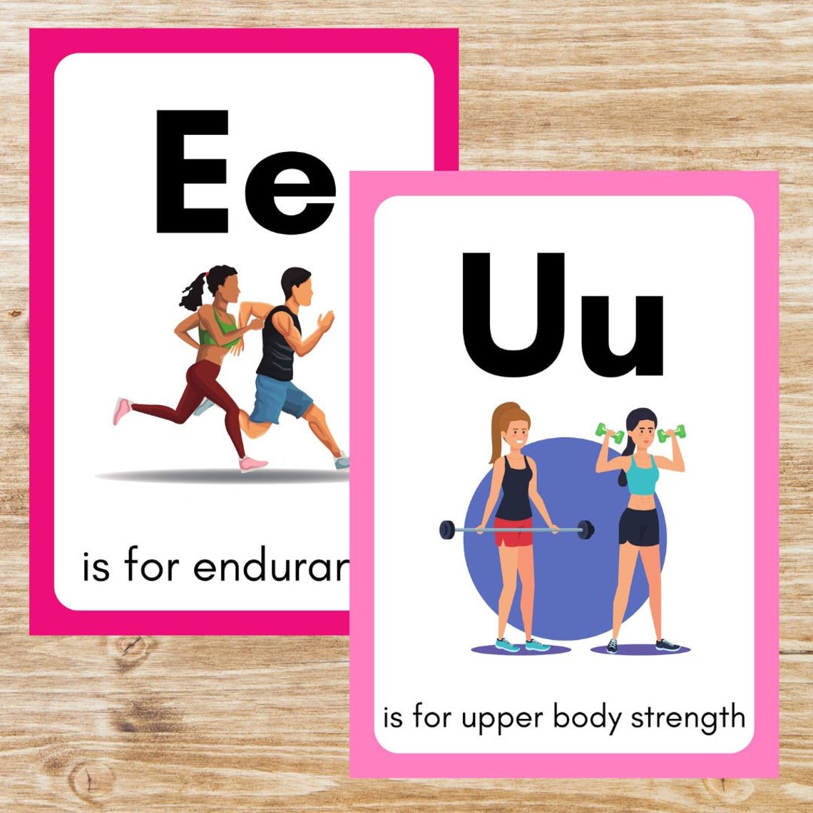 Abc's in PE Posters PE Decor Physical Education Resources - Etsy
