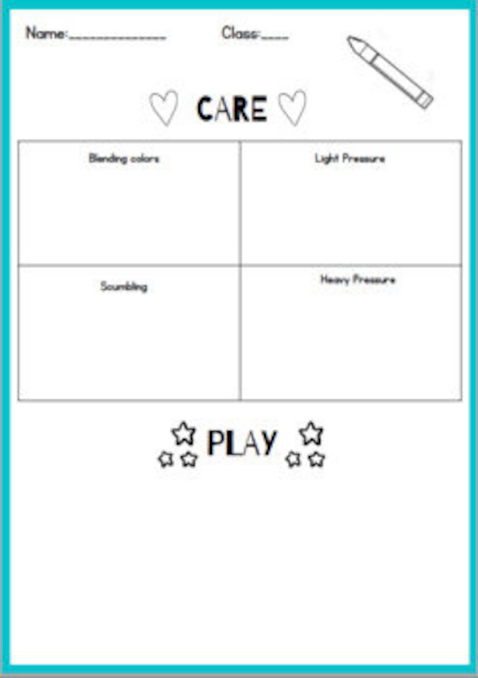 Draw Around the Room Drawing Technique Practice Sheets - Etsy