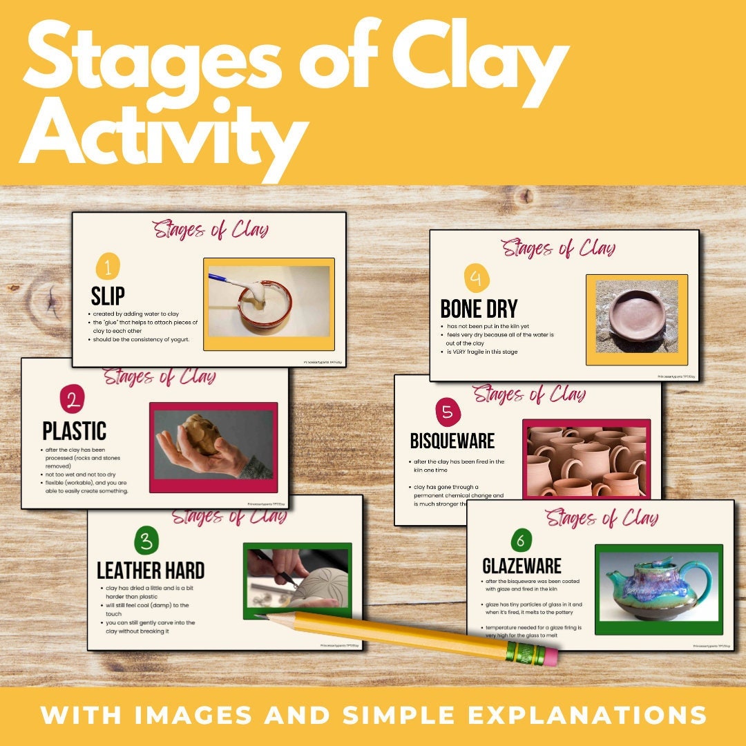 Stages of Clay Activity Ceramics Kids Lesson - Etsy