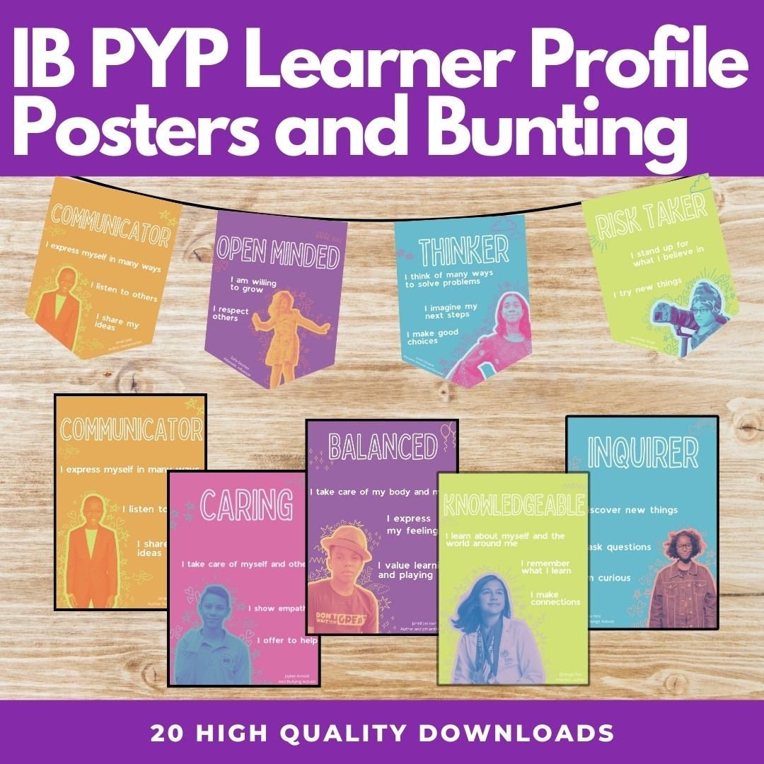IB PYP Learner Profile Posters and Bunting - Etsy