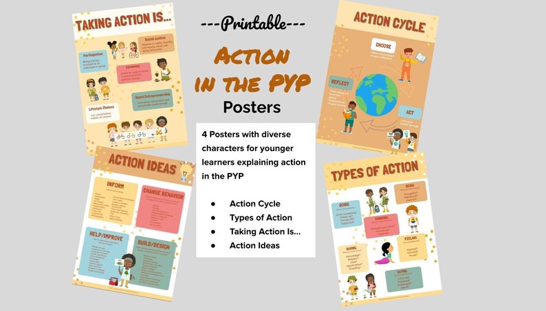 Ibpyp*action*poster*digital Print*pyp Resources*ib - Etsy