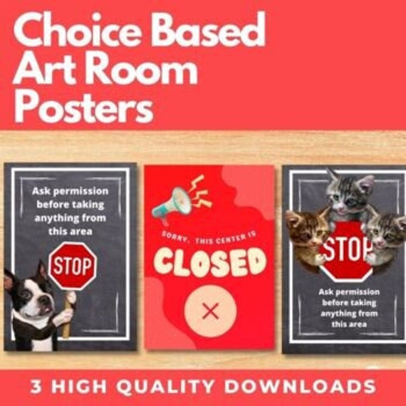 Choice Based Art Room Signs - Etsy