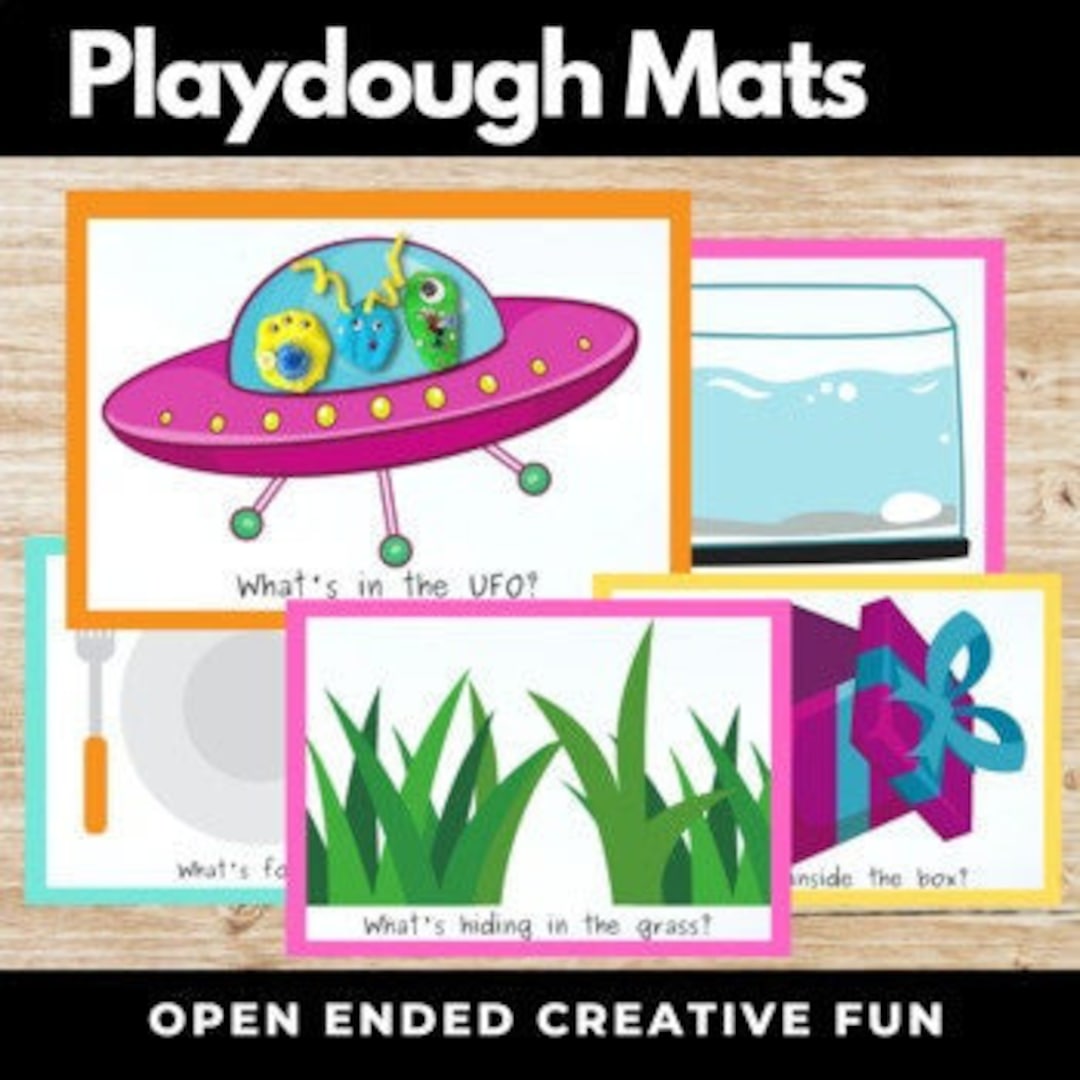 Playdough Mats for Preschool Kindergarten Process Art - Etsy