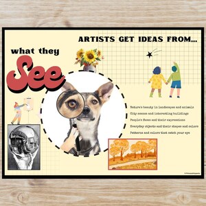 Where Do Artists Get Ideas Posters Idea Generation Creativity Poster ...
