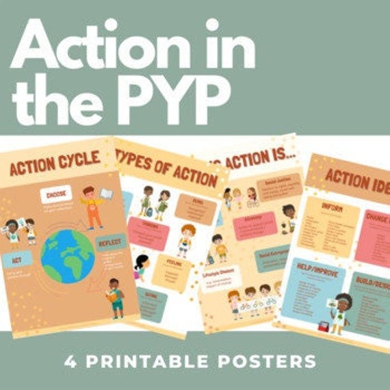 PYP Action Poster Set 2 - Etsy