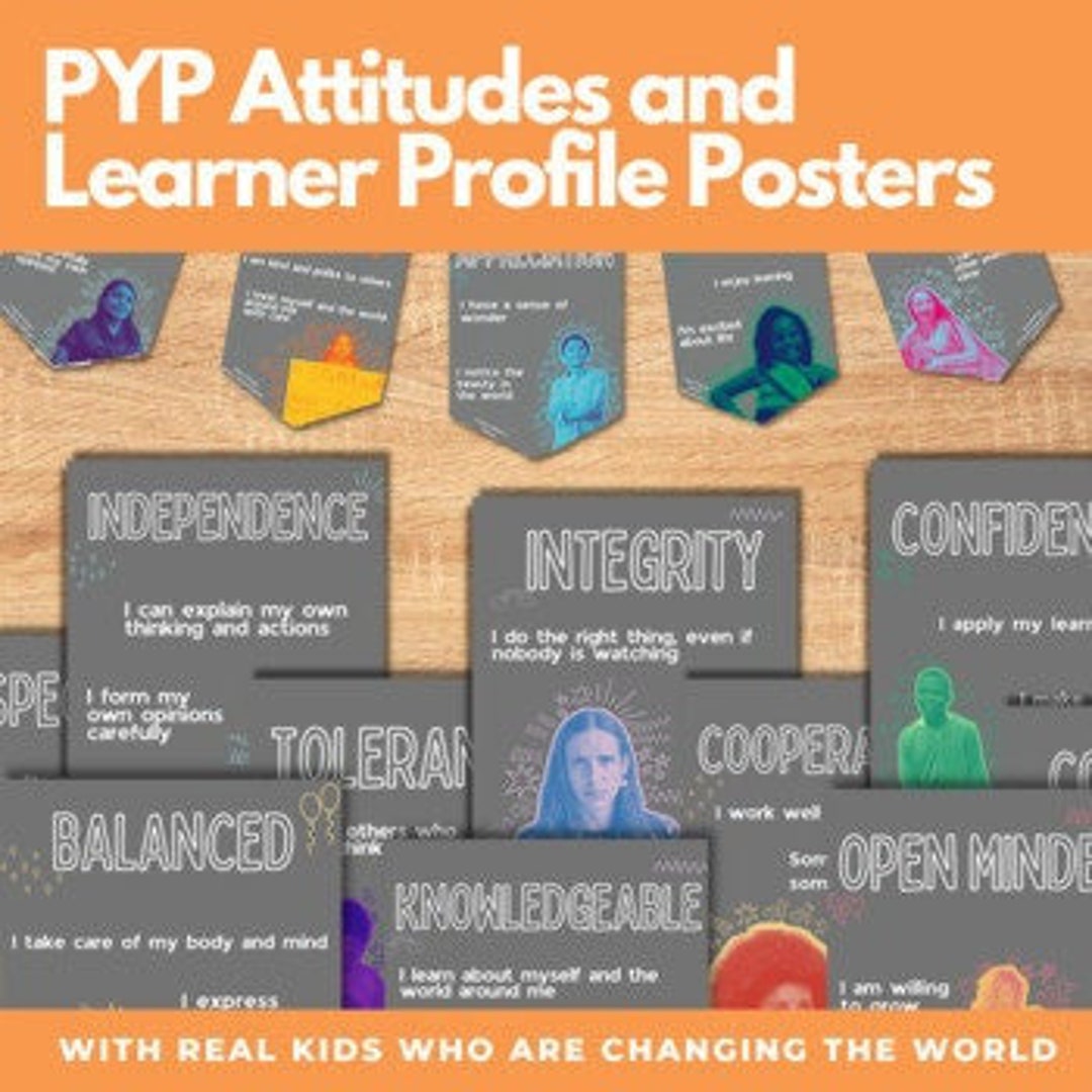 Pyp Learner Profile And Attitudes Poster Bundle Etsy