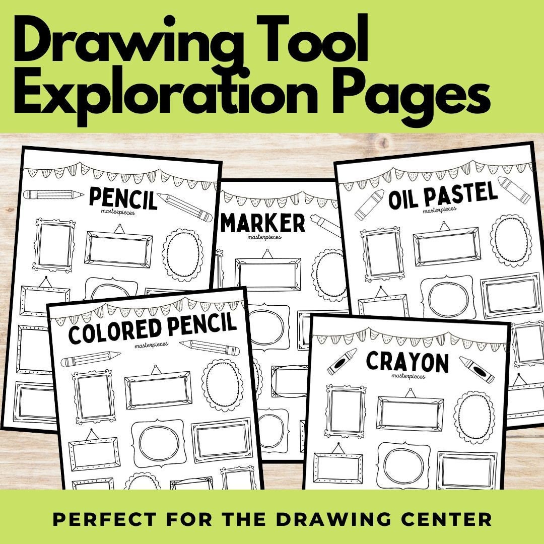 Drawing Materials Exploration TAB Art Drawing Center Choice Based Art ...