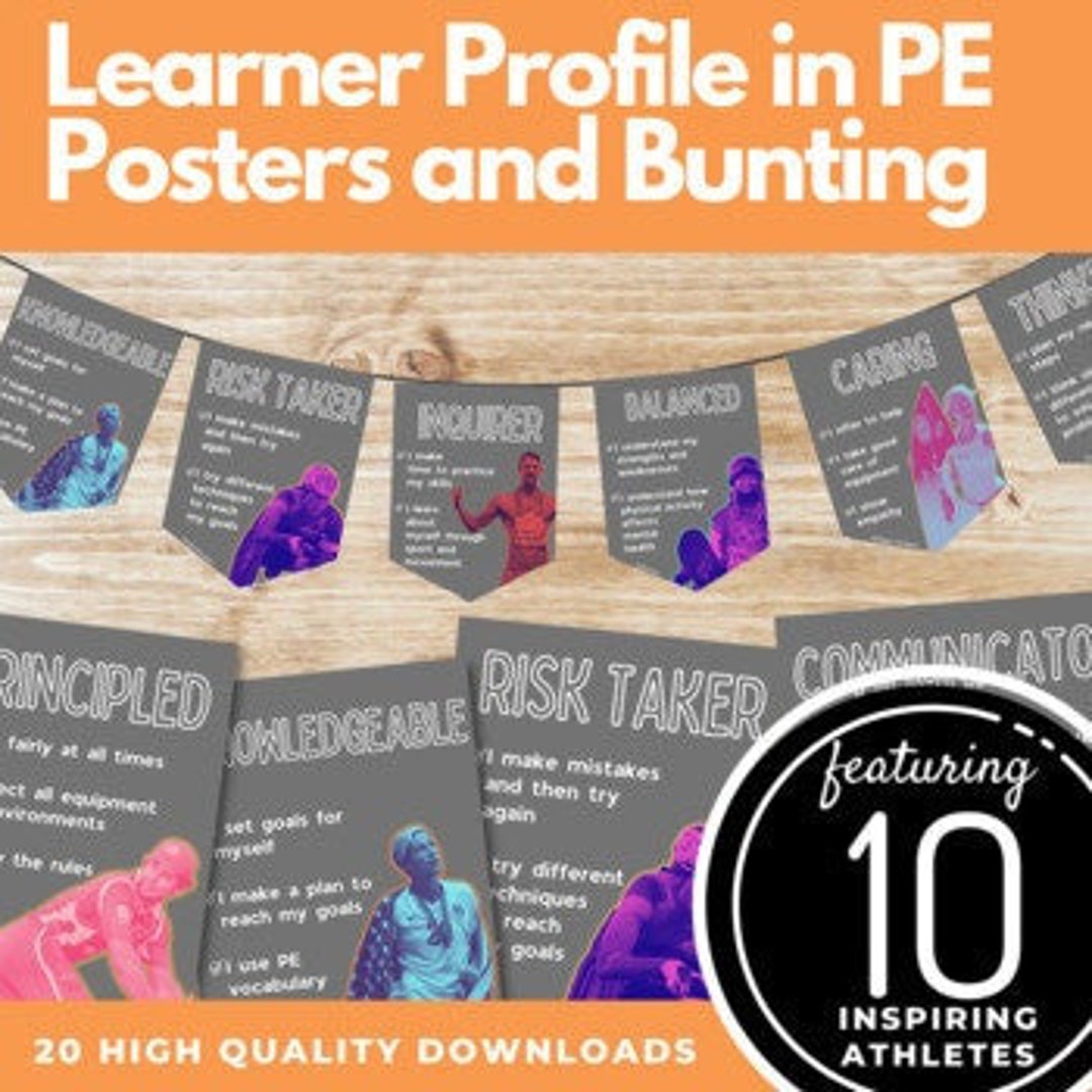 PYP MYP Learner Profile in PE Posters and Bunting - Etsy