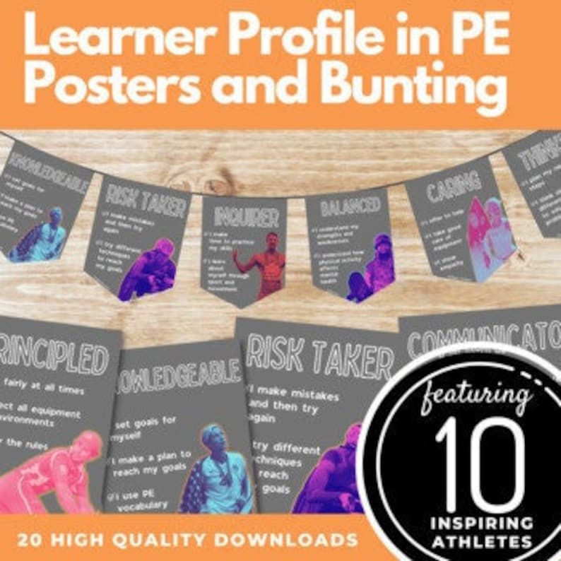 PYP MYP Learner Profile in PE Posters and Bunting - Etsy