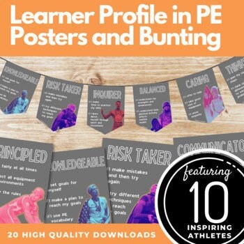 PYP MYP Learner Profile in PE Posters and Bunting - Etsy