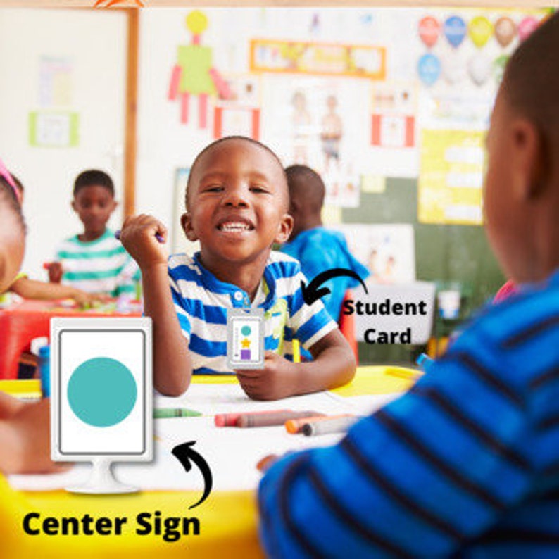 Etiquetas y carteles para rotaciones en centros para niños pequeños ...