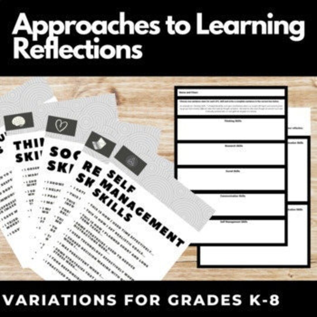 Approaches to Learning IB MYP PYP Reflection Template - Etsy Australia
