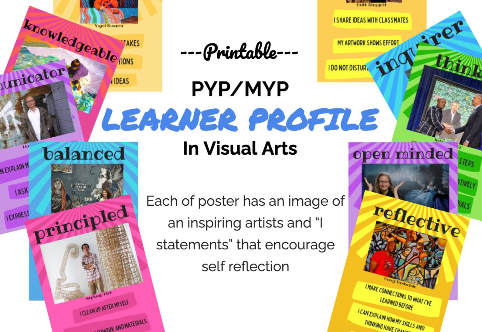 PYP Learner Profile in Visual Arts Posters - Etsy