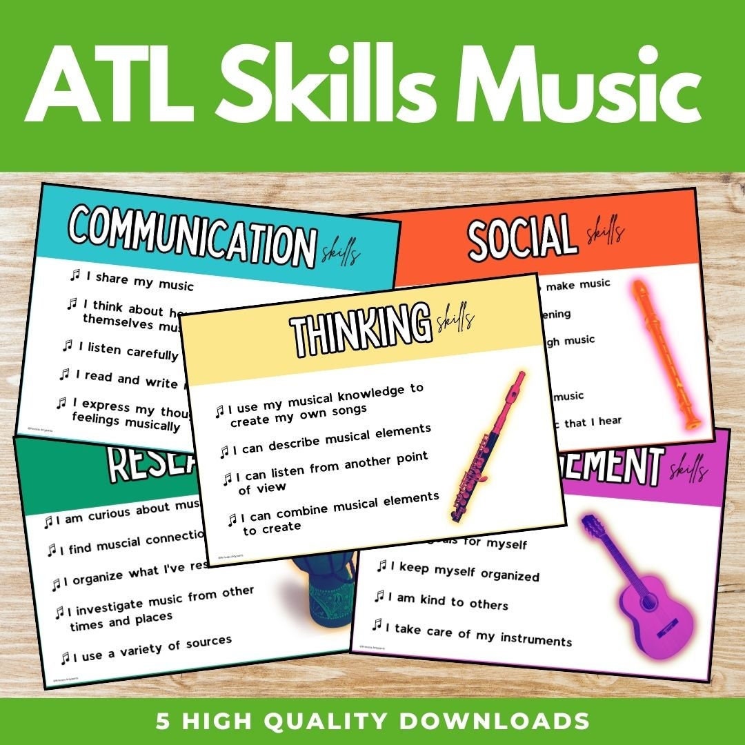 PYP ATL Approaches to Learning in Music - Etsy