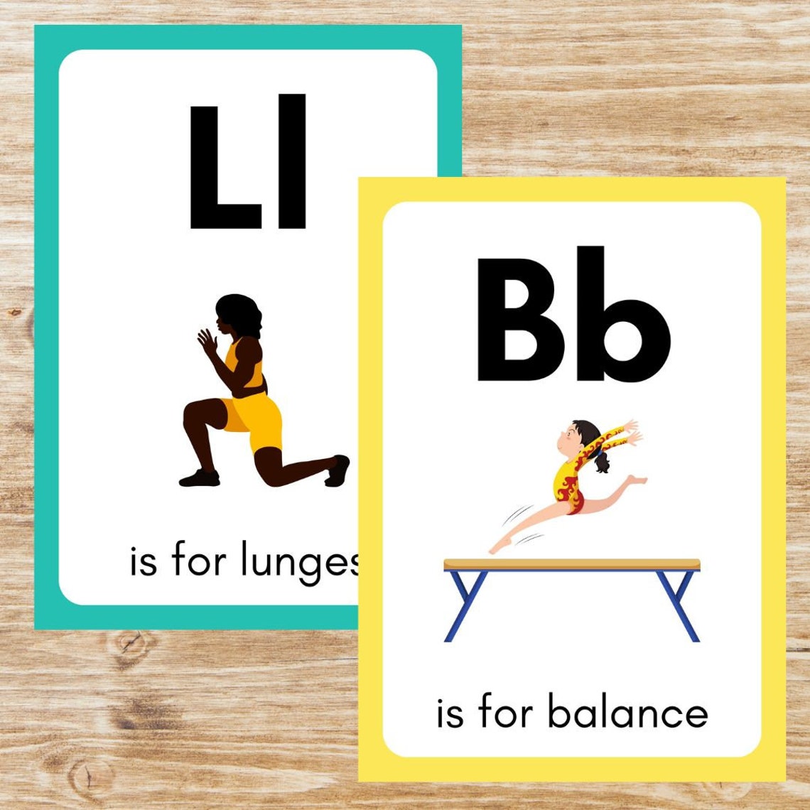 Abc's in PE Posters PE Decor Physical Education Resources - Etsy
