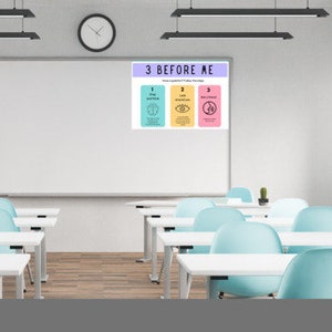 3 Before Me Poster Classroom Posters Classroom Resources - Etsy