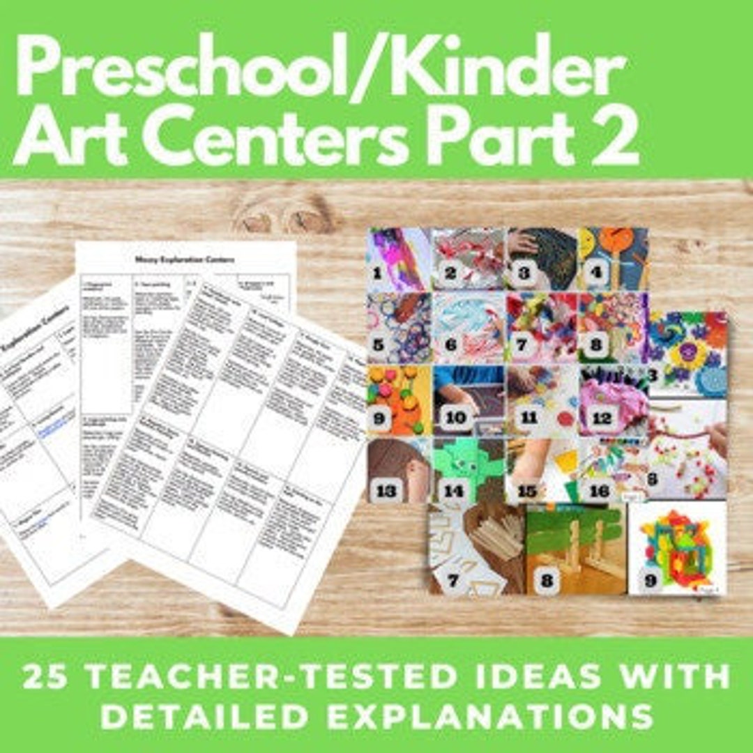 Preschool Kindergarten Process Art Centers 2 - Etsy