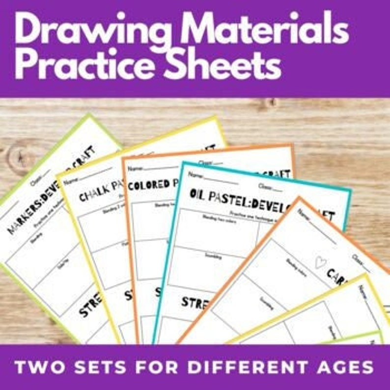 Draw Around the Room Drawing Technique Practice Sheets - Etsy