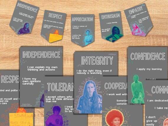 IB PYP Attitudes Posters and Bunting - Etsy