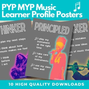 PYP MYP Music Learner Profile Posters - Etsy
