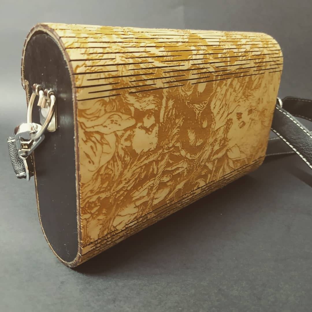 Handbag Bag, Wooden Handbag Laser Cut Bag, Handmade Bag, Elegant Bag ...