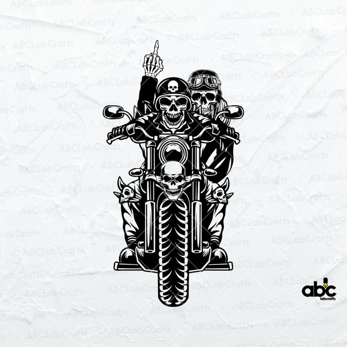 Biker Skull Lovers Middle Finger Svg File Big Bike Rally Svg - Etsy