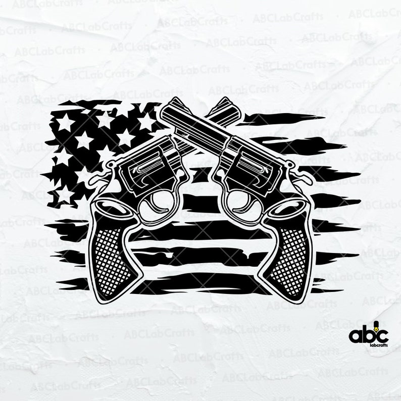 US Revolver Handgun Svg File Gun Svg Handgun Svg Pistol - Etsy