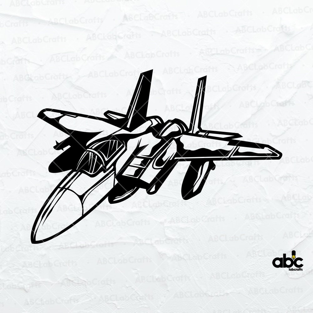 Fighter Jet Svg File Airplane Pilot Svg Combat Plane Svg - Etsy Canada