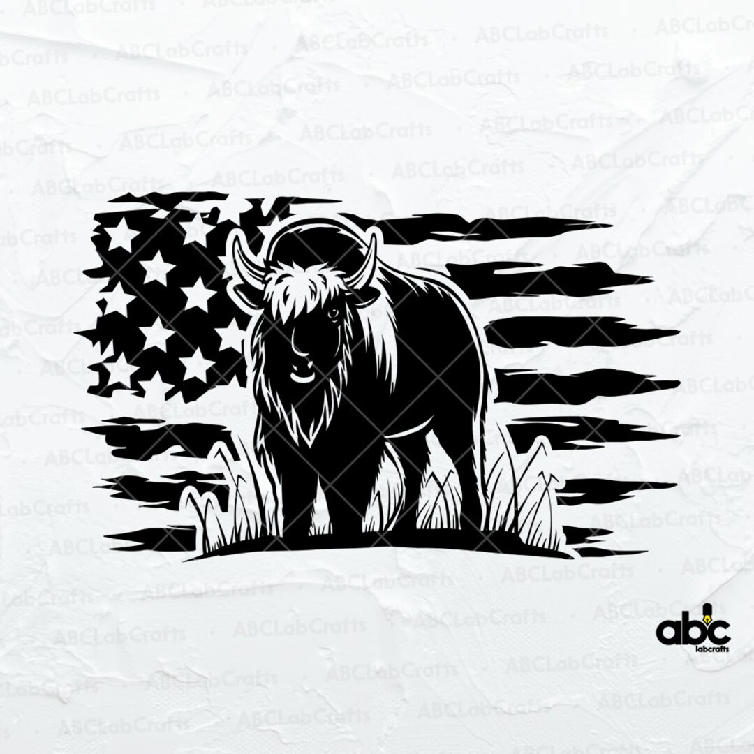 US Bison Buffalo Svg File | Animal Svg | Buffalo Cutfiles | Buffalo ...