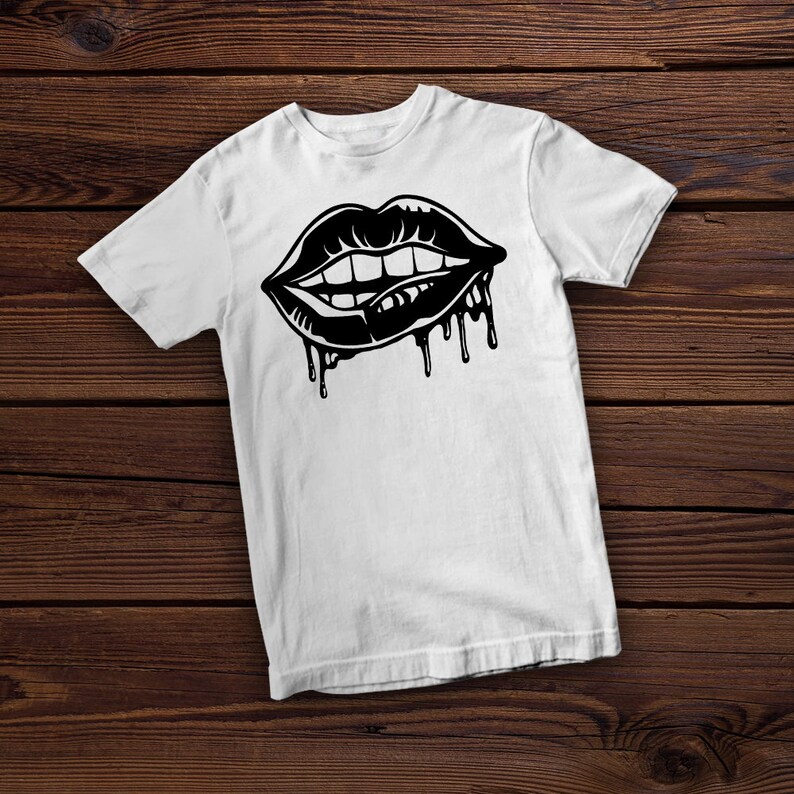 Dripping Lips Svg File | Halloween Svg | Lips Svg | Gothic Svg | Bloody ...