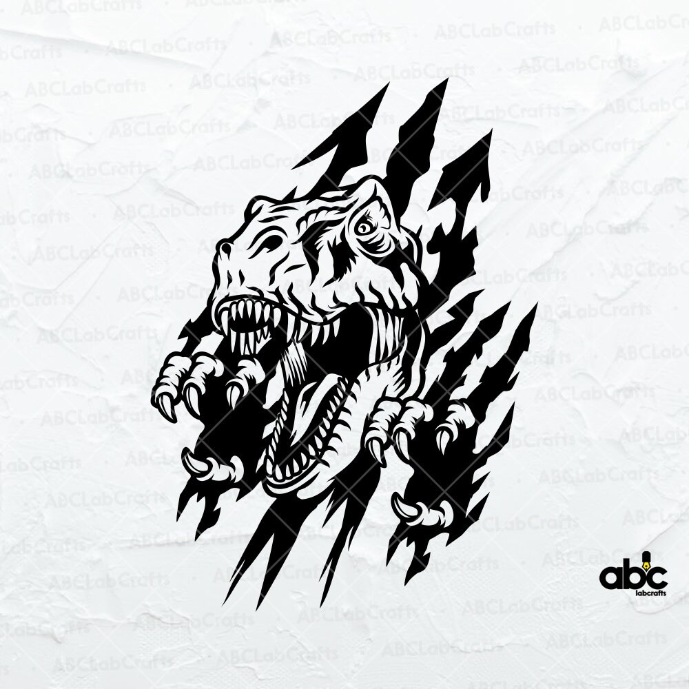 T Rex Scratch Svg File T Rex Png Dino Shirt Svg Dino - Etsy