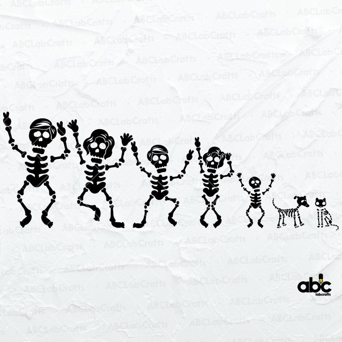 Skeleton Family Svg File Cute Funny Halloween Svg Skeleton - Etsy