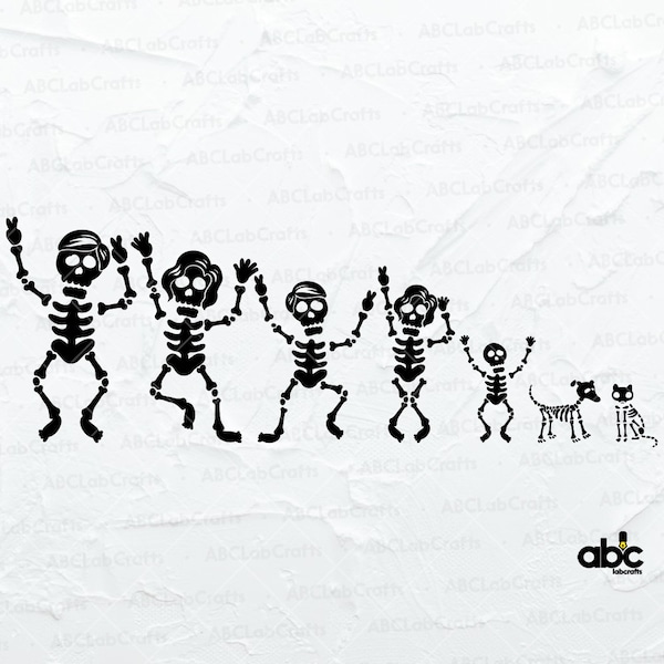 Skeleton Family - Etsy
