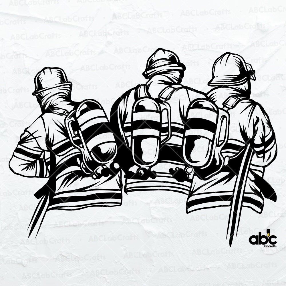3 Fire Fighter Svg File Fireman Svg Rescue Svg Fire - Etsy UK