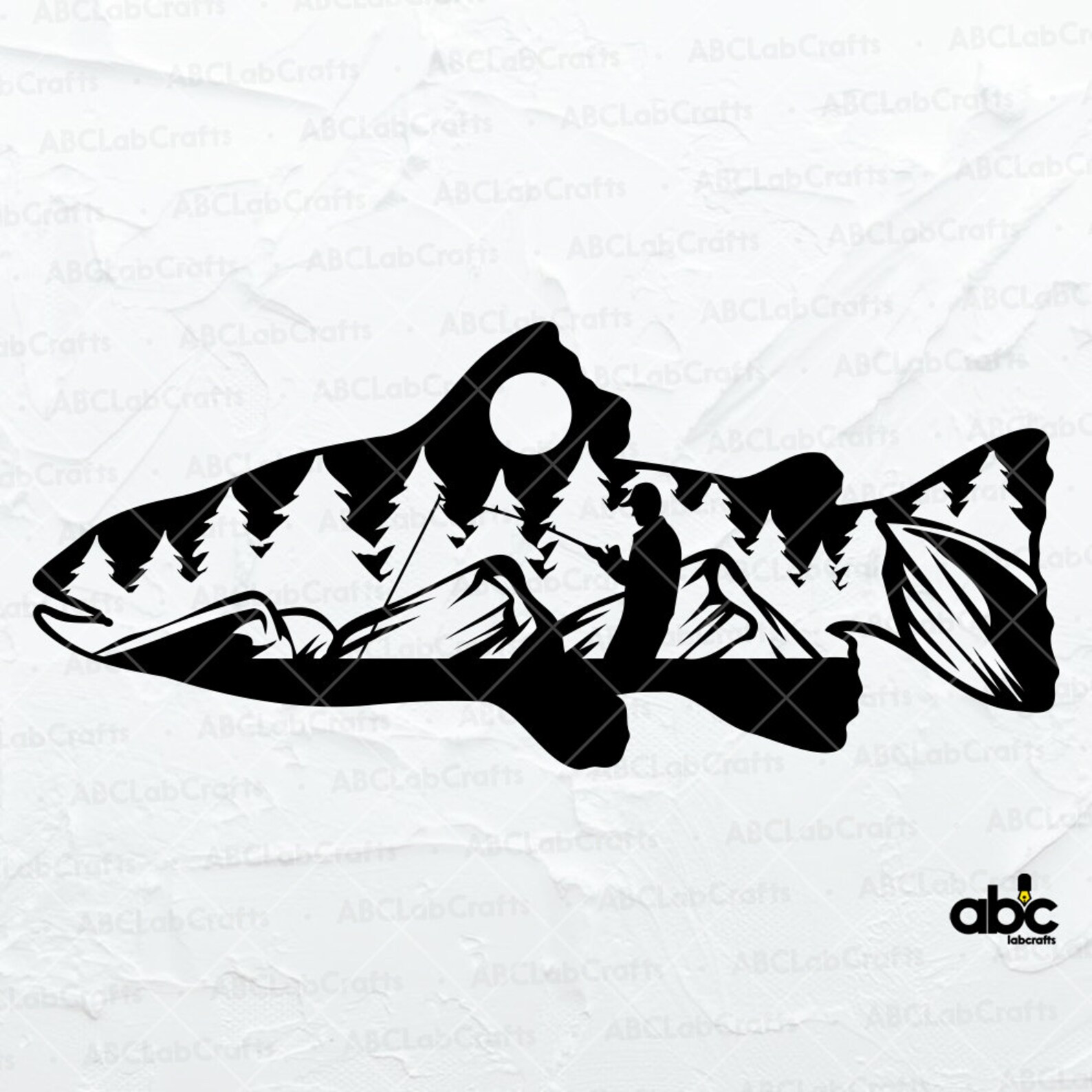 Bass Svg File Largemouth Bass Svg Outdoor Fishing Svg - Etsy