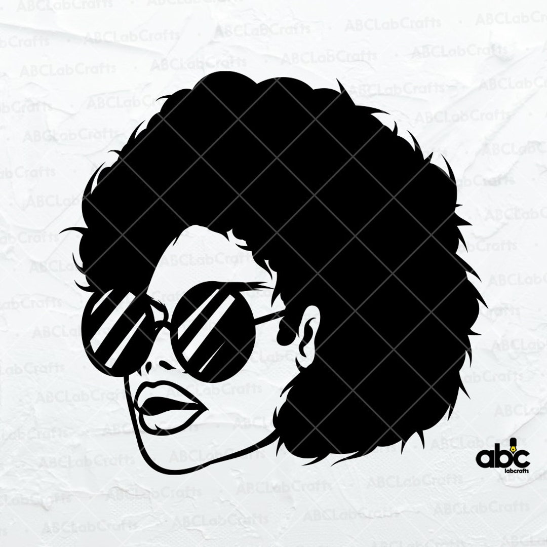 Afro Girl Svg File | Black Woman Clipart | American Lady Svg | African ...