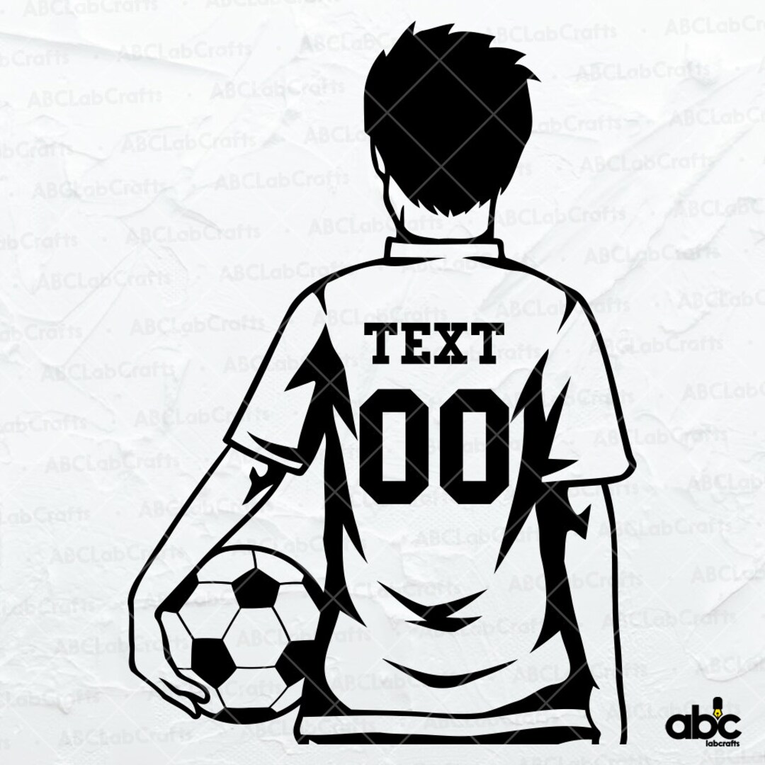 Soccer Kid Player Svg File | Personalized Soccer Svg | Soccer Clipart ...