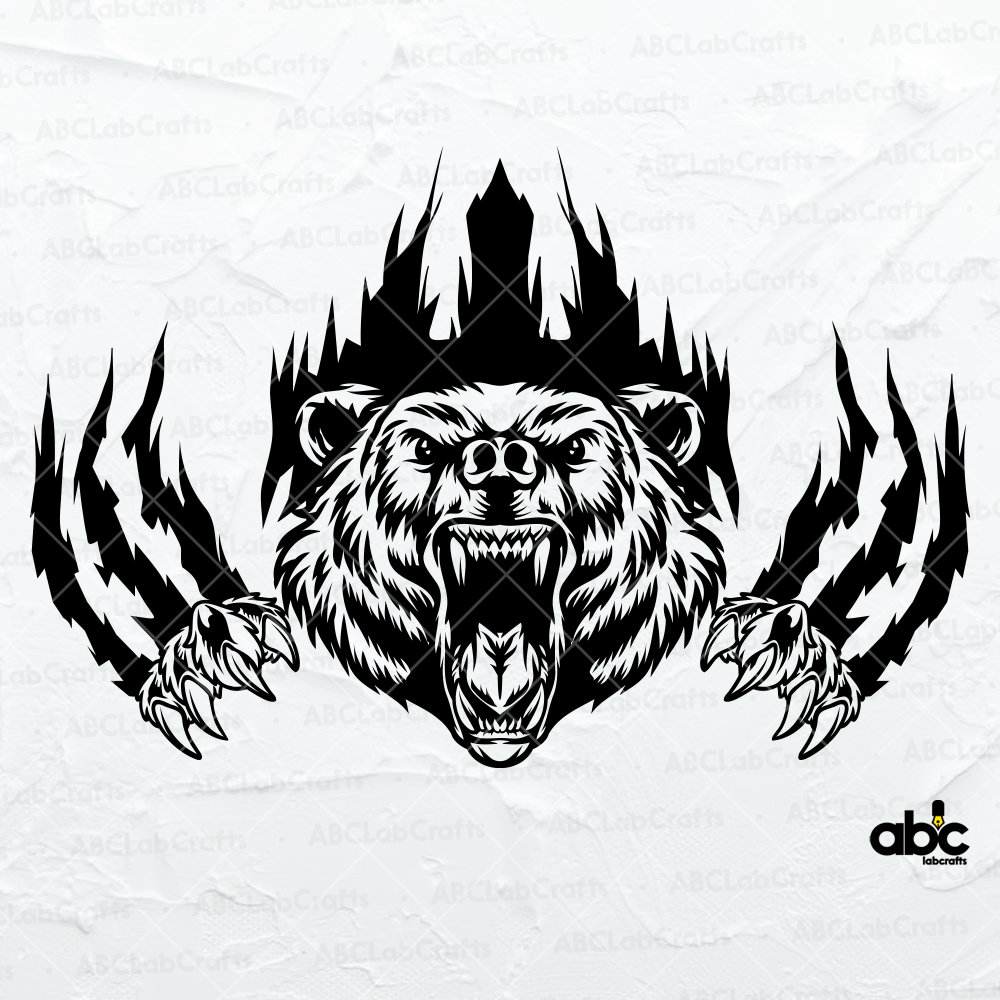 Bear Claws Scratch Svg File / Bear Roar Svg / Scratch Grizzly - Etsy México
