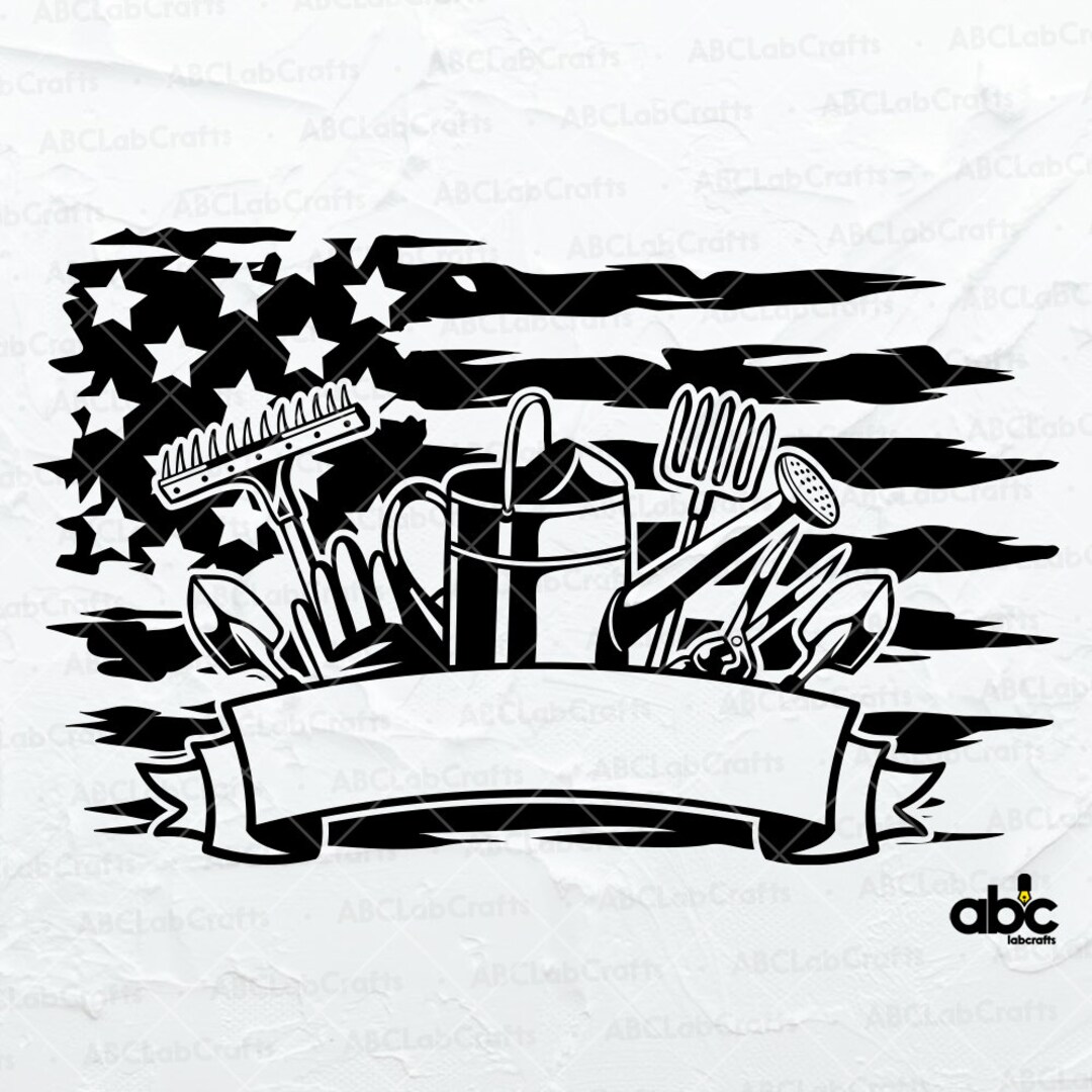 US Garden Tools Svg | Gardening Tools Svg | Gardener Svg | Farm Tools ...